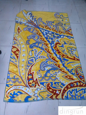 New Design Custom Outdoor Beach Towel Double Velour Two Side Printed
