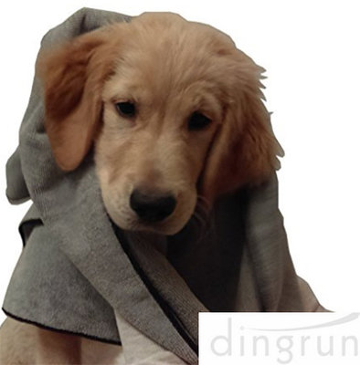 Knitted Custom Design Bath Microfiber Pet Towel For Cleaning Dogs Cats