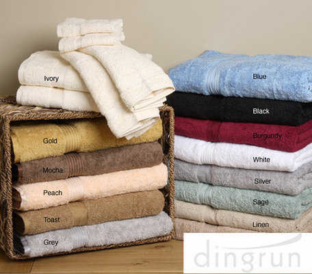 Natural Anti Bacterial Cotton Bath Towels No Smell For Commercial Elgant Style