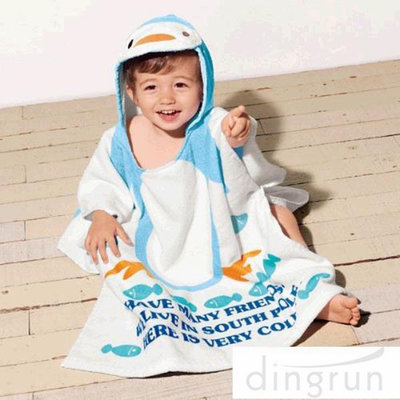 Super Soft Boys Towel Poncho , Personalised Poncho Towels For Toddlers