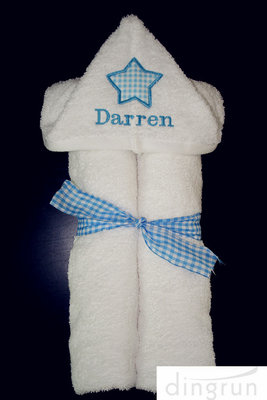 Adorable Custom Baby Hooded Towels For Bath / Beach / Pool Dryfast
