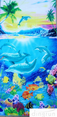 Cotton Custom Printed Beach Towels Dryfast Family Beach Towel for Kids