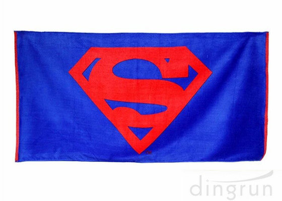 Plain Style 100 Cotton Beach Towels Long Lasting Cooling Feel Customized Color