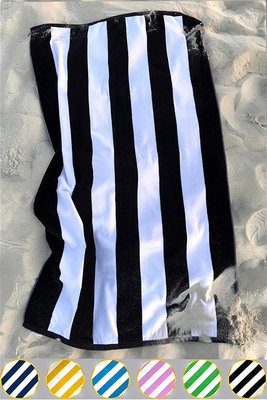 100% Cotton Stripe Designed Beach Towel Bath Towel For Beach Bath Pool