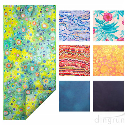 Two Side Printed Sand Free Artistic Design on Both Sides Microfiber Beach Towel
