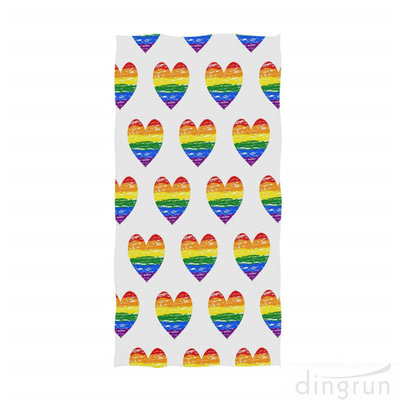 Homosexual Love Rainbow Hand Towels Gay Pride Bath Bathroom Shower Towels