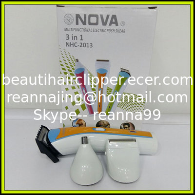 NHC-2013 Electric Nose Hair Trimmer 3 in 1 Model Family Clipper Kit