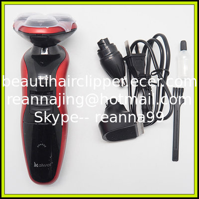 KW-611-3 NEW 3 in 1 Exchangeable Shaver with Nose Hair Trimmer Kit