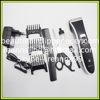 Z-303 Rechargeable Battery Hair Cutter Set with 3 Guide Combs Professional Hair Trimmer