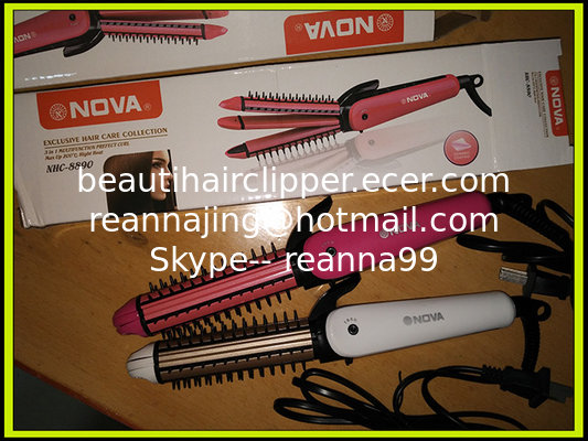 NHC-8890 3 in 1 Hair Straightener Hair Stick Hair Curler