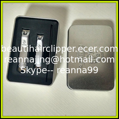 Amazon Popular Nail Clippers OEM Band Alloy Stainless Steel Nail Clippers Set in Steel Box With PP Nail File