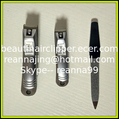 Amazon Popular Goods Nail Clippers Alloy Stainless Steel Nail Clippers Set in Steel Box With PP Nail File OEM Band