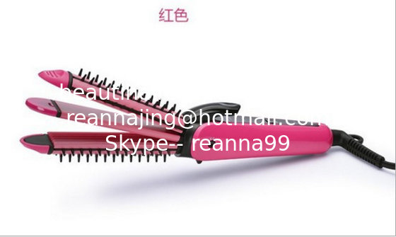 NHC-8890 Electric 3 in 1 Hair Straightener Hair Stick Hair Curler
