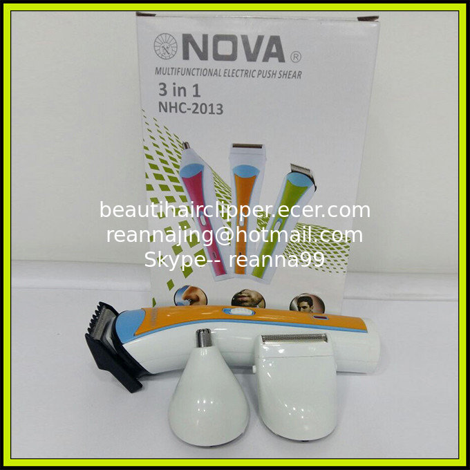 NHC-2013 Electric Nose Hair Trimmer 3 in 1 Model Family Clipper Kit
