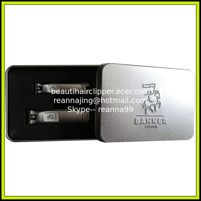 Stainless Steel  Nickel Plated Finger or Toe Nail Clipper Steel Box Package