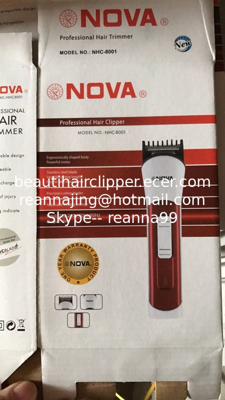 NHC-8001 professional rechargeable hair clippers men hair cutting machine hair trimmer set