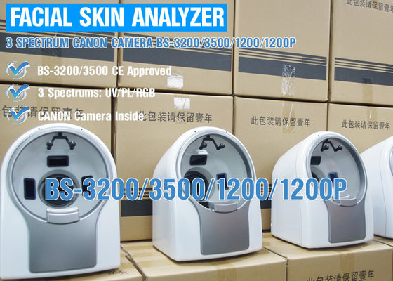 3D facial 8,800 Lux high resolution Epidermal skin analysis machine supplier