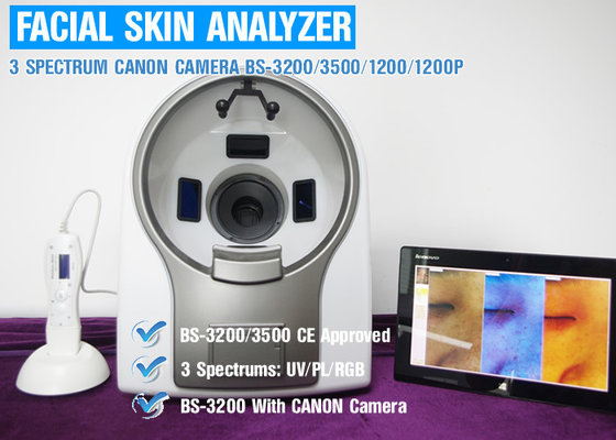 UV Spectrum Salon 3D Facial Skin Analyzer Machine With Canon Camera 8800 Lux supplier