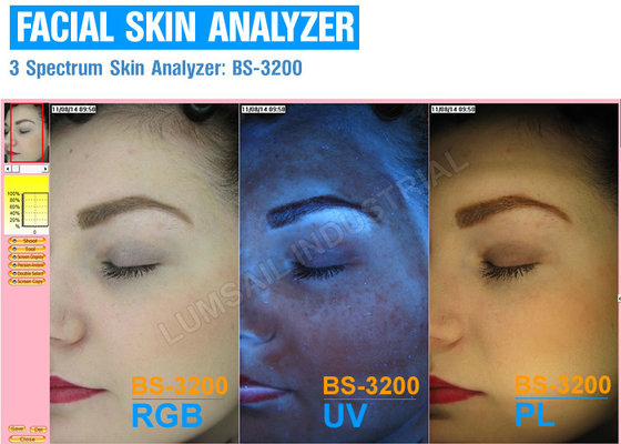 UV Spectrum Salon 3D Facial Skin Analyzer Machine With Canon Camera 8800 Lux supplier