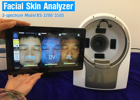 7200 K 3d Epidermal Facial Skin Analyzer Machine With English Version Software supplier