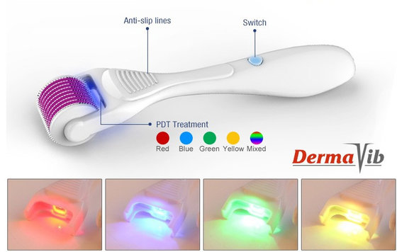 skin roller 180 & 540 & 600 needles LED derma roller with Medical CE supplier