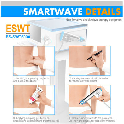Home use 5 alloy made transmitters BS-SWT5000 pneumatic shock wave for Spinal cord injury supplier