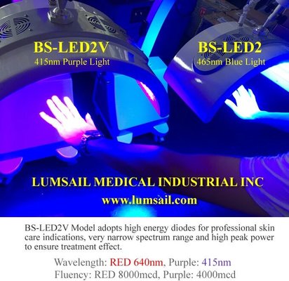 LED phototherapy lamp with two heads Dual panel LED PDT therapy light supplier