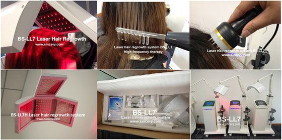 Low Level Aser Treatment For Thinning Hair / Hair Loss , Hair Growing Machine supplier