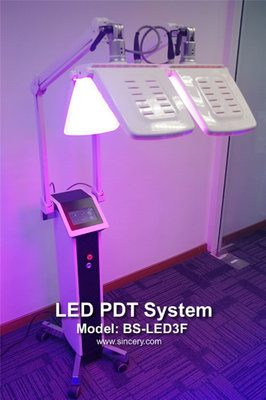 vertical model PDT skin care beauty machine BS-LED3F biolight skin care machine LED light pdt therapy machine with 2 arm supplier