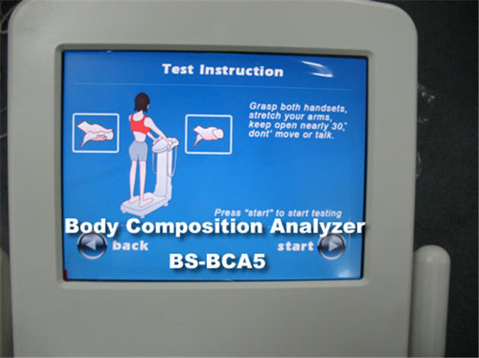 Segmented Body Composition Analyzer / Fat Percentage Monitor For Clinic Human Healthy Test supplier