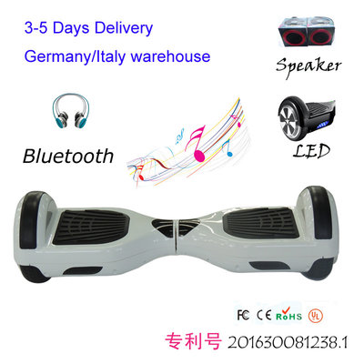 6.5 inch hoverboard lithium battery,36v electric scooter led bluetooth
