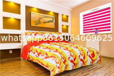 Bamboo 3pcs Comforter Set Printed Bedding Set Queen/King Size