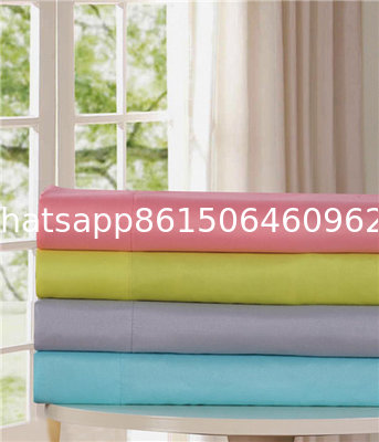 Solid 6pcs Sheet Set with Embroidery Bedding Set