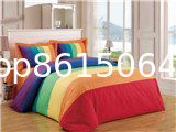 Rainbow Energetic Bedding 7-Color Duvet Cover 4pcs Set Polyester Cotton Bedding Set