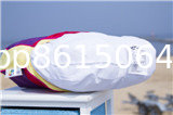 Rainbow Color Flower Shape Cushion Polyester Cotton Fabric Polyester Filling