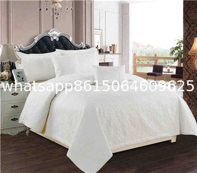 Microfiber Quilts 5pcs Polyester Filling Solid Color Embossed Pattern