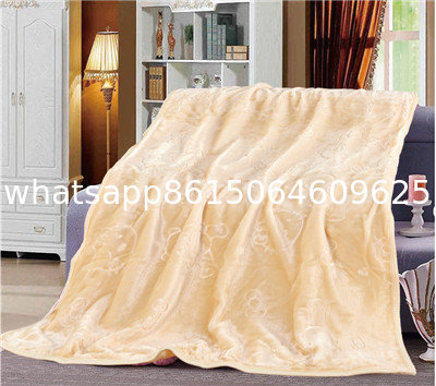 Flower Printed Blankets 100% Polyester 1ply/2ply to choose New Pattern