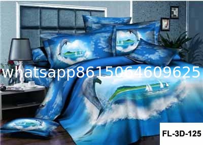 3D Printed Floral Sheet Set 100% Cotton Bedding