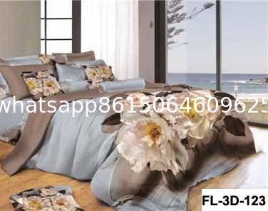 3D Printed Floral Sheet Set 100% Cotton Bedding