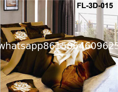 3D Printed Floral Sheet Set 100% Cotton Bedding