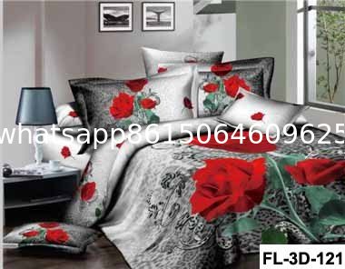 3D Printed Floral Sheet Set 100% Cotton Bedding