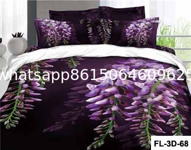 3D Reactive Printed Sheet Set Cotton Bedding Set