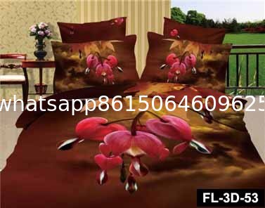 3D Reactive Printed Sheet Set 200TC Bedding Set