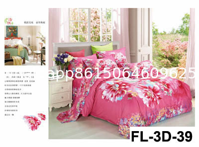 3D Reactive Printed Sheet Set 40s 200TC Bedsheet