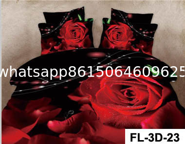 3D Reactive Printed Sheet Set 40s 200TC Bedsheet