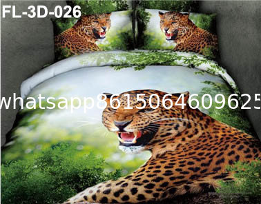 3D Reactive Printed Sheet Set 40s 200TC Bedsheet