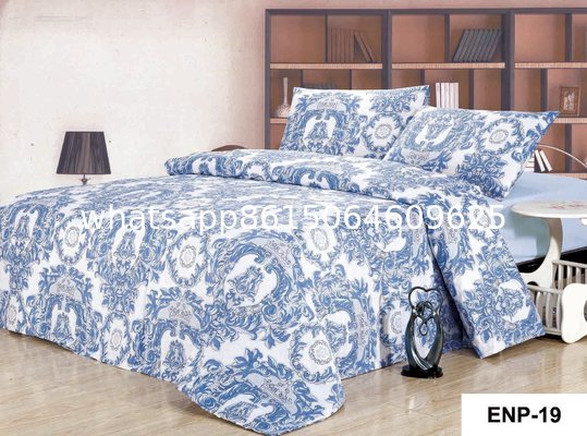 Pigment Printed Sheet Set 100% Polyester Bedding Duvet Cover Pillowcases Polyester Bedding Sets