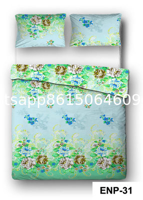Pigment Printed Microfiber Bedding Set 100% Polyester Microfiber Duvet  Cover