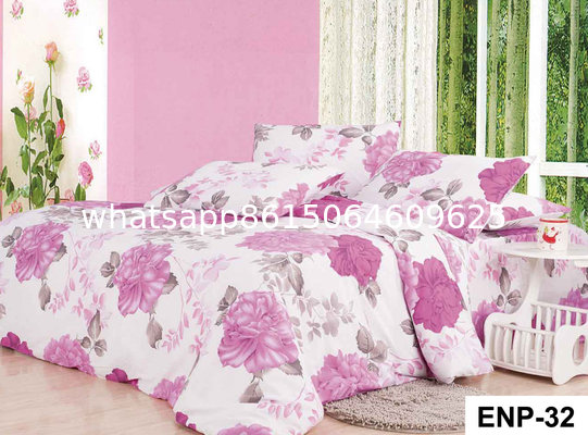 Pigment Printed Microfiber Bedding Set 100% Polyester Microfiber Duvet  Cover