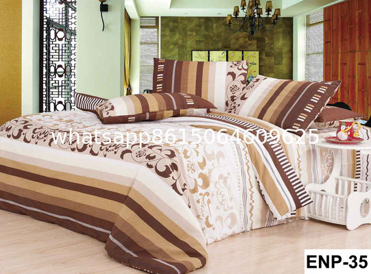 Pigment Printed Microfiber Bedding Set 100% Polyester Microfiber Duvet  Cover